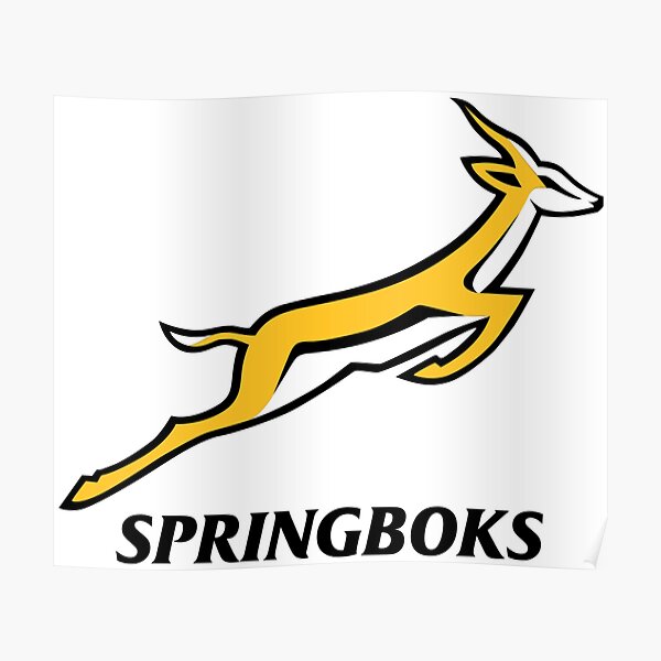 "SPRINGBOKS RUGBY" Poster by madadersju | Redbubble