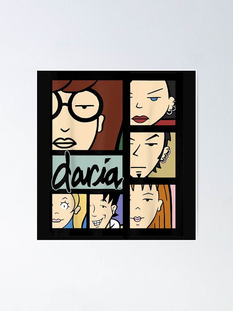 "Daria Character Panels Logo" Poster for Sale by Victoriawhite69 ...