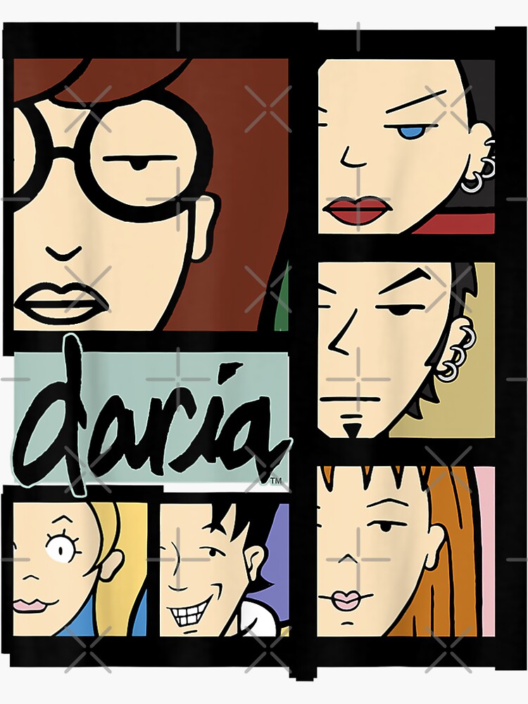 Pegatina «Logotipo de Daria Character Panels» de Victoriawhite69 ...