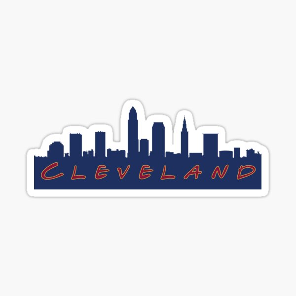 "Cleveland Skyline " Sticker for Sale by caseyyf | Redbubble