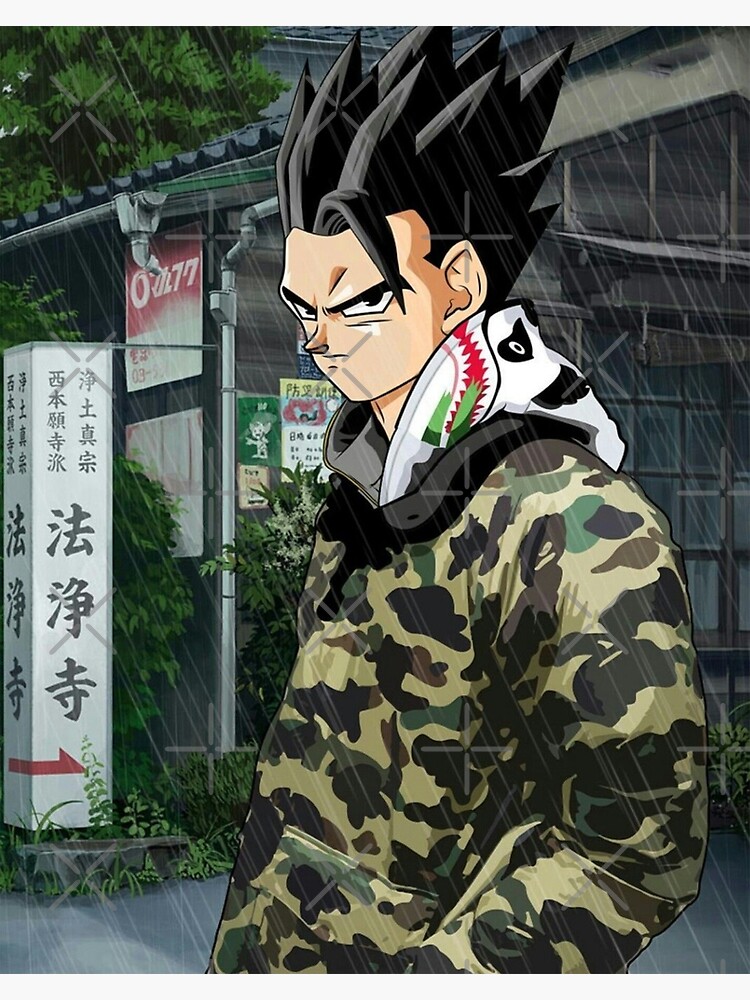 "Gohan in Rain" Poster for Sale by JamesTitheradge | Redbubble