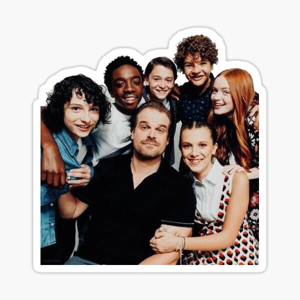 "Stranger things cast" Sticker for Sale by Sylvietjes | Redbubble