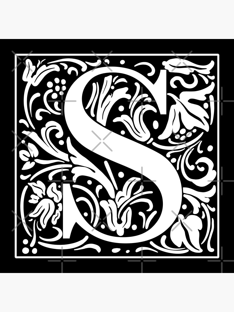 "Illuminated Initial S" Poster for Sale by rogue-design | Redbubble