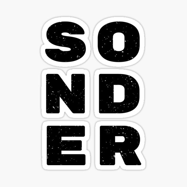 "Sonder Block Print" Sticker for Sale by Parag-Travels | Redbubble