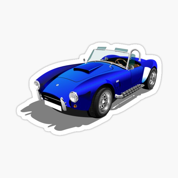 "little blue speedster" Sticker for Sale by Daumenkeks | Redbubble