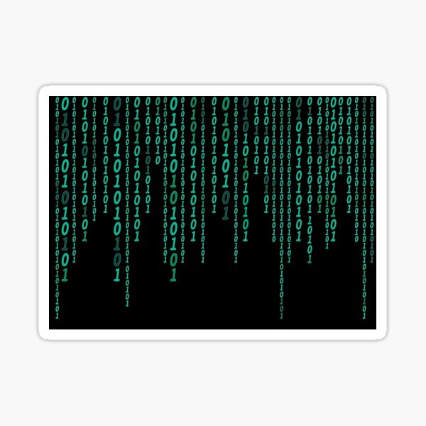 "Binary code " Sticker for Sale by sarochass | Redbubble
