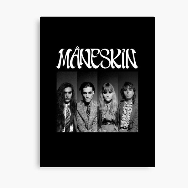 "MANESKIN Måneskin merchandising" Canvas Print for Sale by lacato ...