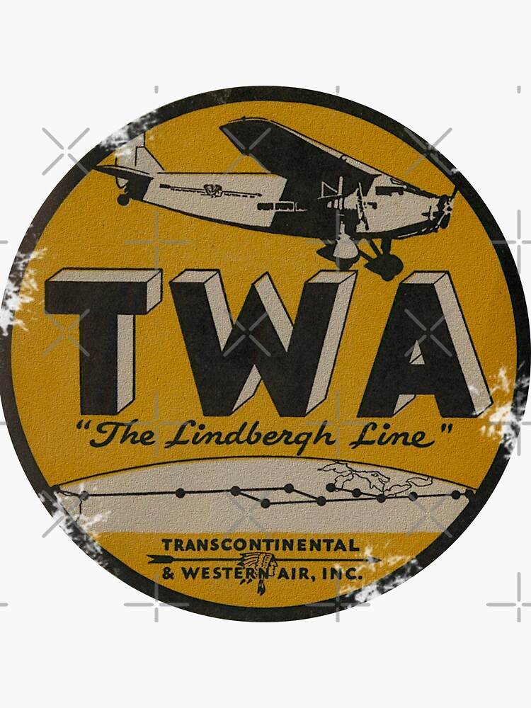 "TWA Vintage" Sticker for Sale by CitiesonWalls | Redbubble