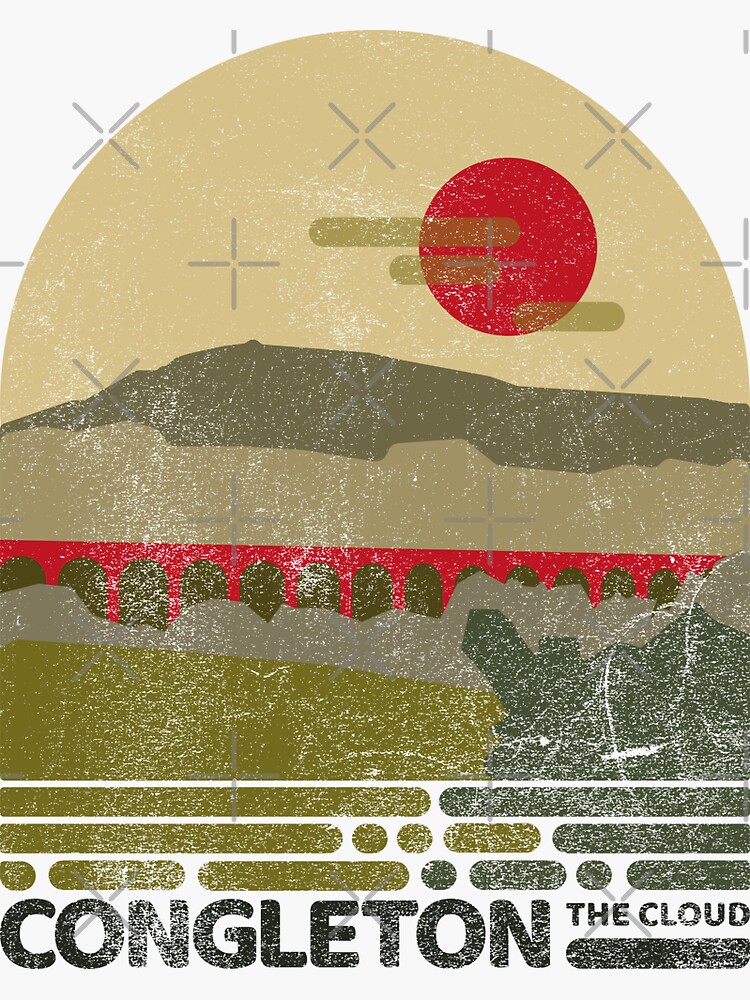 "CONGLETON | THE CLOUD" Sticker for Sale by axelle1410 | Redbubble
