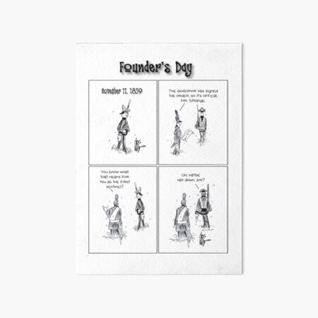 "VMI Founder's Day Cartoon" Art Board Print by ChrisManno | Redbubble