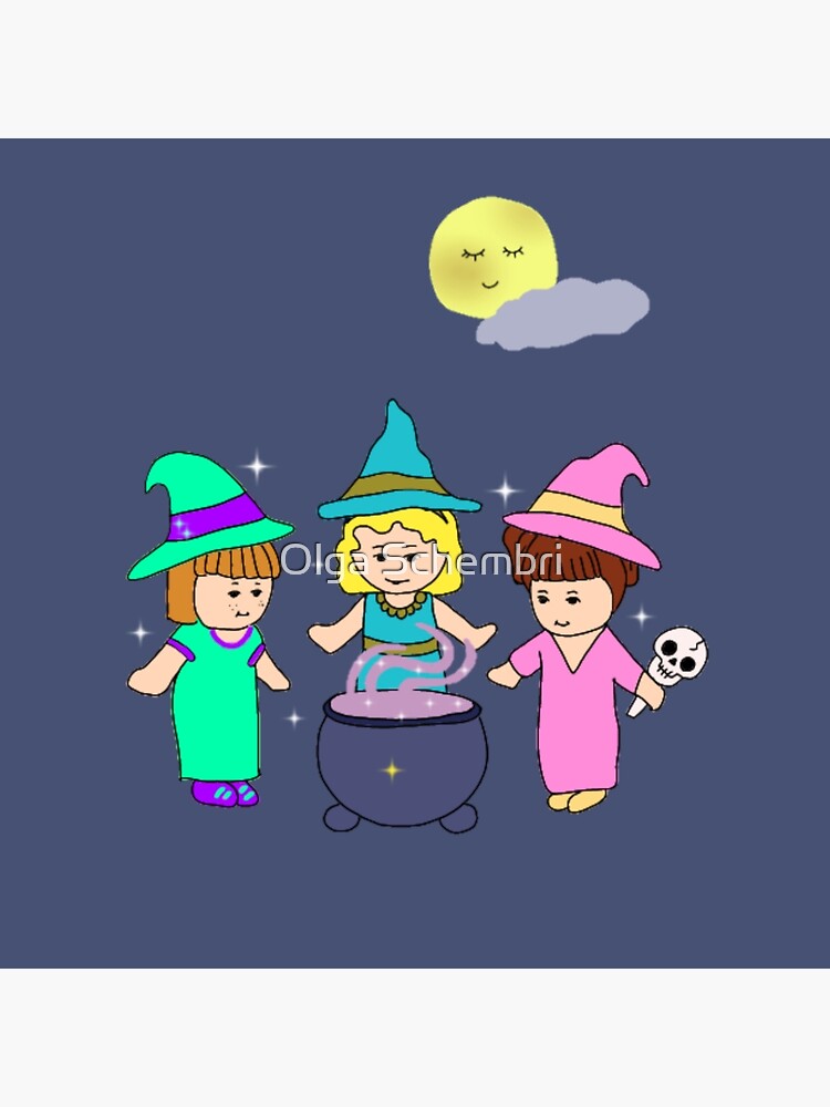 "Three friends under a full moon" Poster for Sale by OlgaSchembri ...