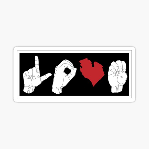 Sign Language Stickers | Redbubble