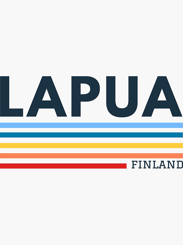 "Lapua Finland" Sticker for Sale by europelines | Redbubble