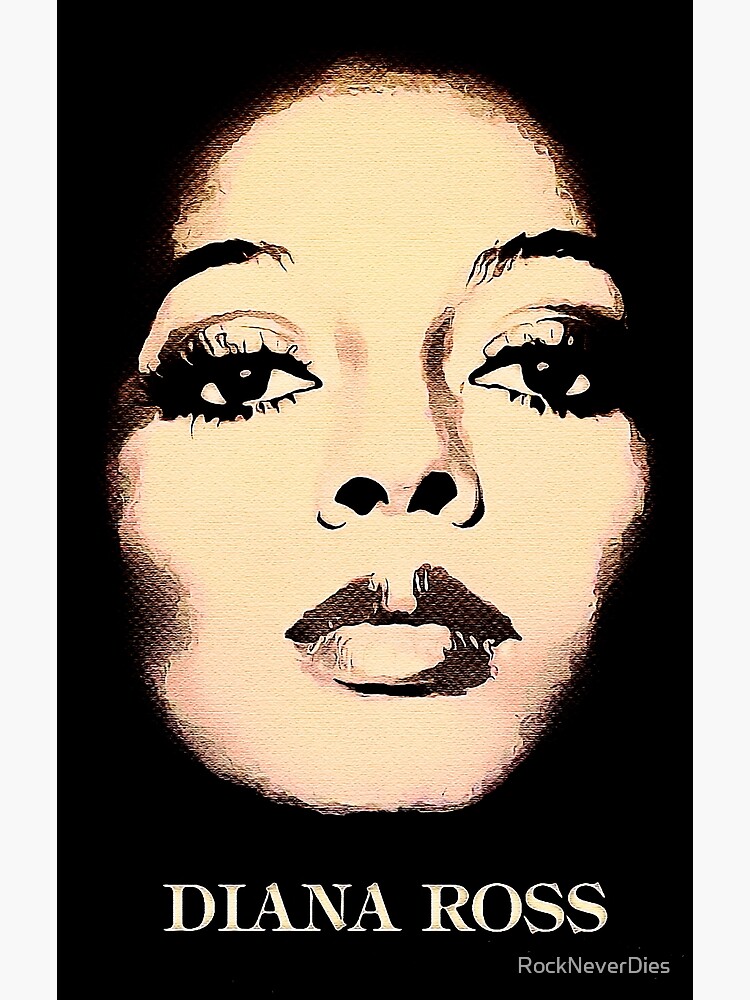 Diana Ross Legendary Pop Icon Fan Art For Diana Ross Fans Music Pop Singer Metal Print For