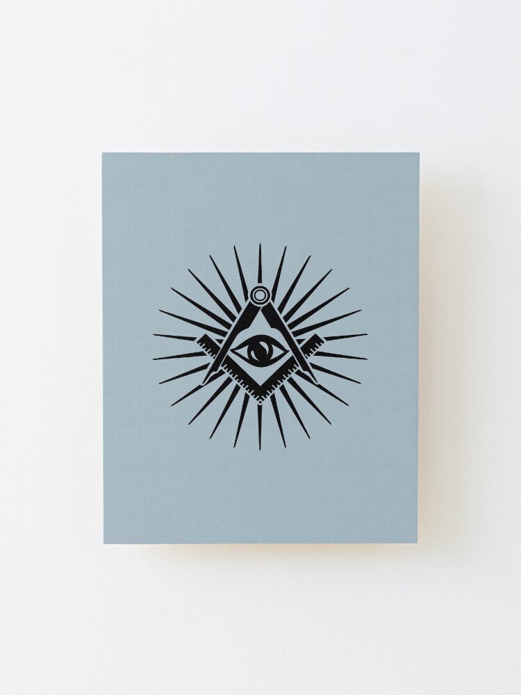 Lámina montada «Símbolo masónico, ojo que todo lo ve, masonería ...