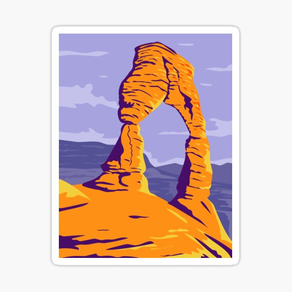 "Delicate Arch Utah" Sticker for Sale by Ermland-LabeL | Redbubble