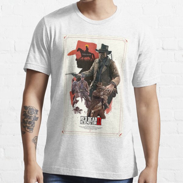"Arthur Morgan Video Game Artwork" T-shirt for Sale by Vintage-Travler ...