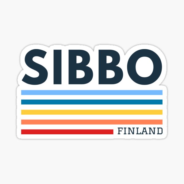 "Sibbo Finland" Sticker for Sale by europelines | Redbubble