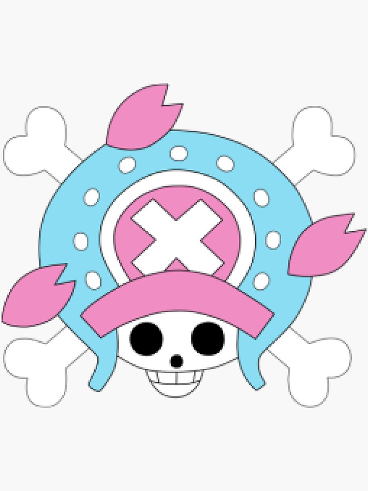 "Chopper Skull flag" Sticker for Sale by Floating12 | Redbubble