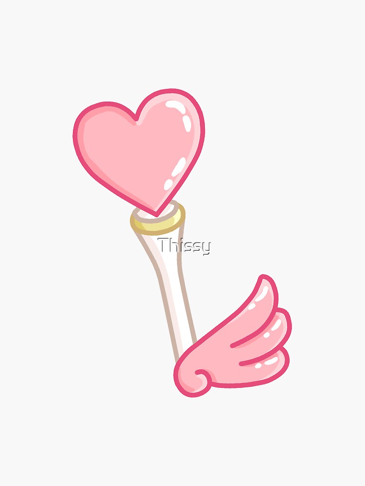 "Pink Heart Gem Key" Sticker by Thissy | Redbubble