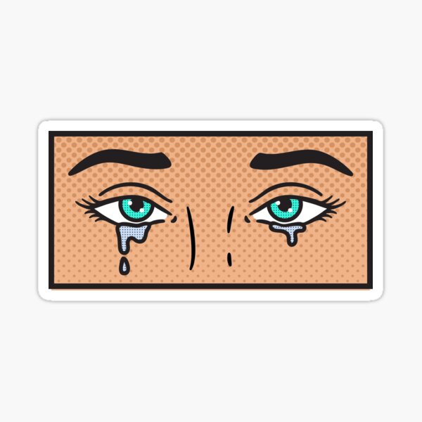 "crying eyes" Sticker for Sale by mehdilazizi | Redbubble