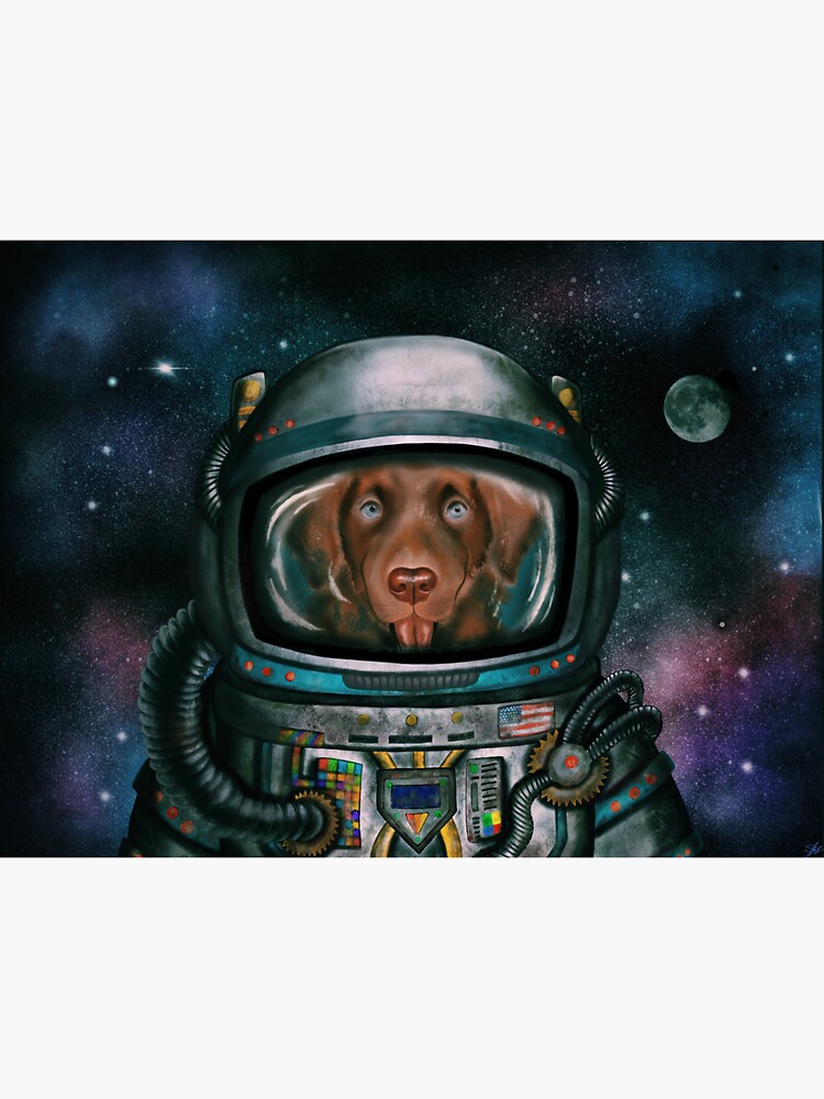 "Space pup! " Sticker for Sale by SkyeeDraws | Redbubble