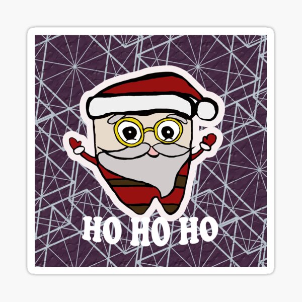 "HO HO HO" Sticker for Sale by mART945 | Redbubble