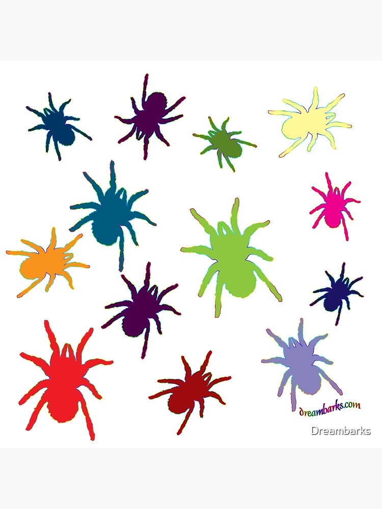 "Colourful Spiders" Poster by Dreambarks | Redbubble