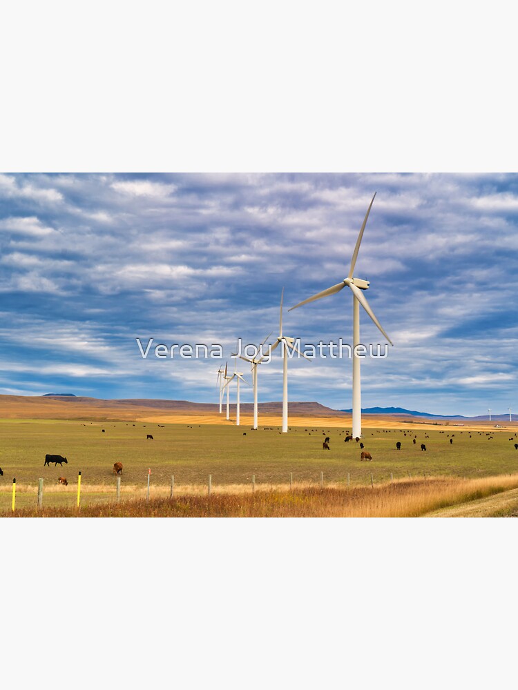 "Alberta Wind Turbines" Sticker for Sale by onepony | Redbubble