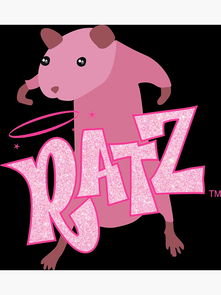 "glittery Ratz Pink Meme" Poster for Sale by ialdesign | Redbubble