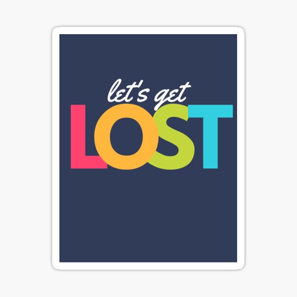 "Lost" Sticker by zahir2021 | Redbubble