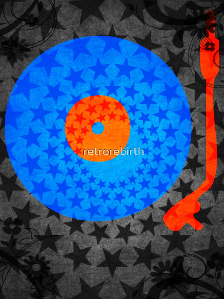 "Vinyl Record Stars" Sticker for Sale by retrorebirth | Redbubble