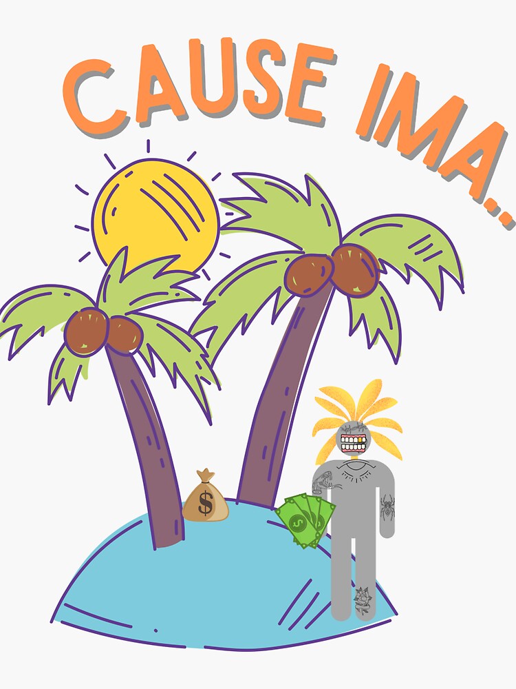 Island Boi Sticker By Blackdahlias Redbubble