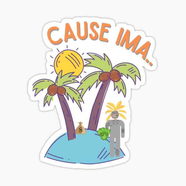 "Island Boi" Sticker by BlackDahlias | Redbubble