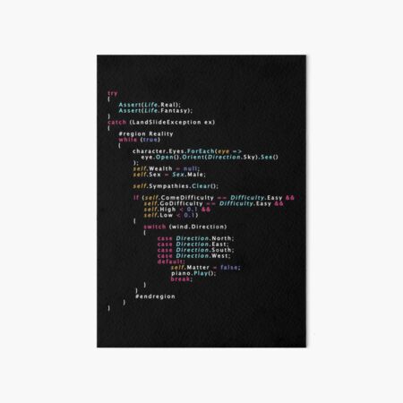"Is This The Real Life Coding Programming Color" Art Board Print by ...