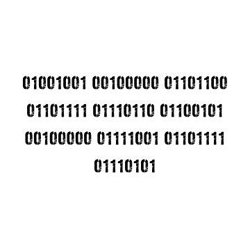 "I love you in binary code" Poster for Sale by CaughtInAStorm | Redbubble
