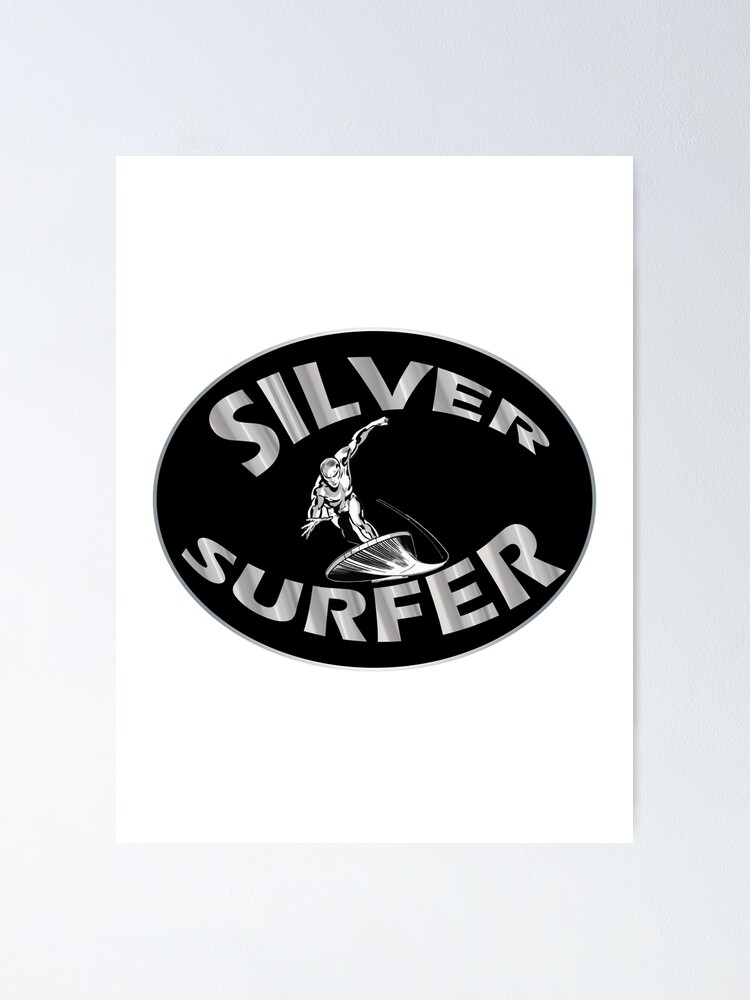 "Silver Surfer Logo" Poster for Sale by MOON--STONE | Redbubble