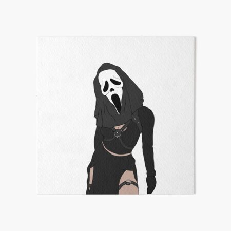 "The Female Ghostface" Art Board Print for Sale by Horror-Toast | Redbubble