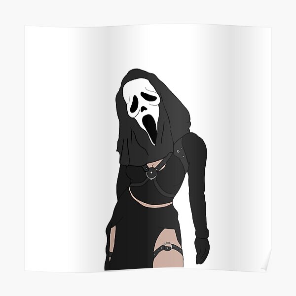 "The Female Ghostface" Poster for Sale by Horror-Toast | Redbubble