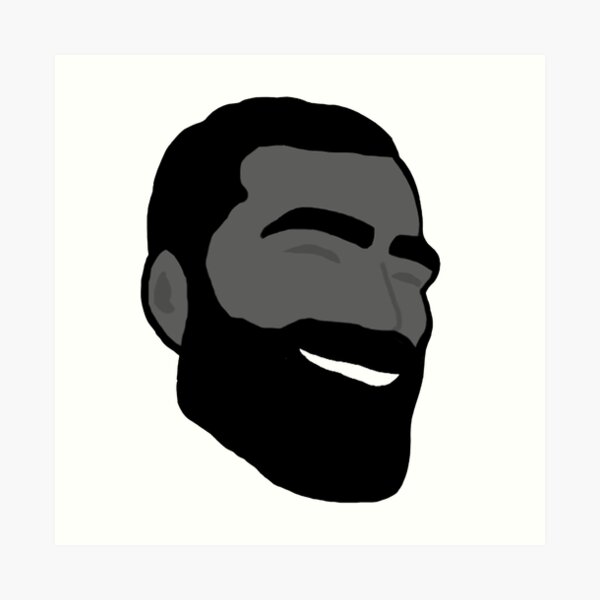"Minimalist GigaChad Head" Art Print for Sale by Zaccas | Redbubble
