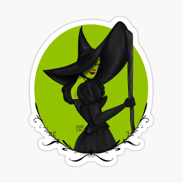 "Wicked" Sticker for Sale by IllustraGabs | Redbubble