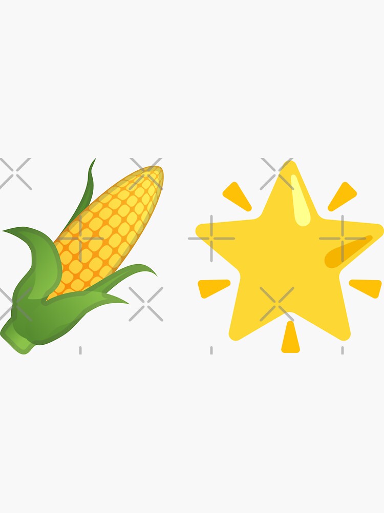 "Corn Star" Sticker by peachesnplants | Redbubble