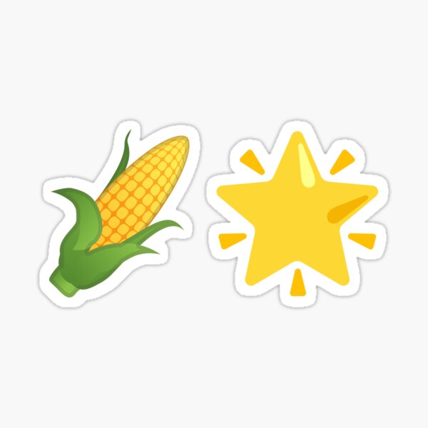 "Corn Star" Sticker by peachesnplants | Redbubble