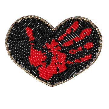 "Beaded MMIW Handprint" Sticker for Sale by SjSanderson | Redbubble