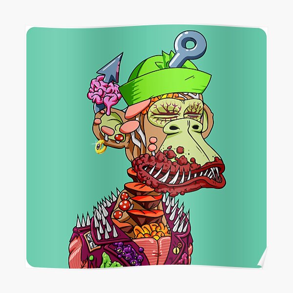 "Nft mutant ape yacht club #861 rare" Poster by UltraRad | Redbubble