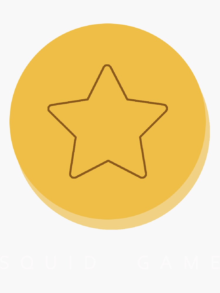 "korean drama Dalgona Star Symbol" Sticker for Sale by amulet7 | Redbubble