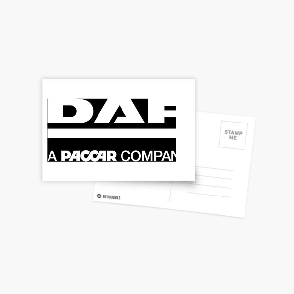 "TRUCK - "DAF PACCAR" - LOGO" Postcard for Sale by Weatherby501 | Redbubble