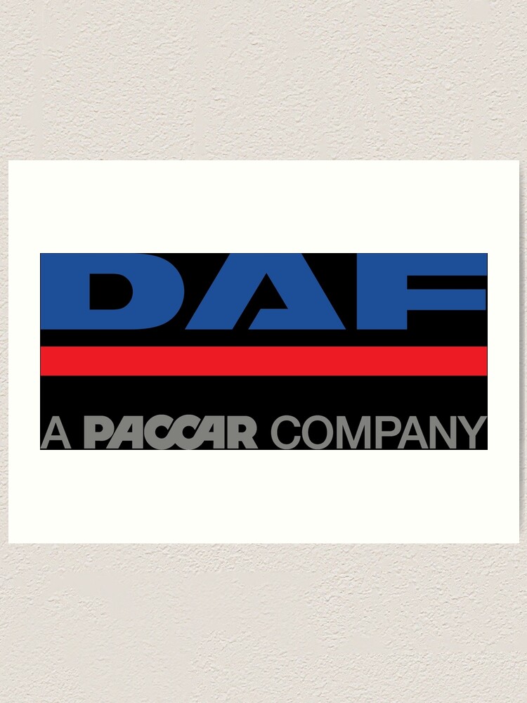 "TRUCK - "DAF PACCAR" - LOGO" Art Print for Sale by Weatherby501 ...
