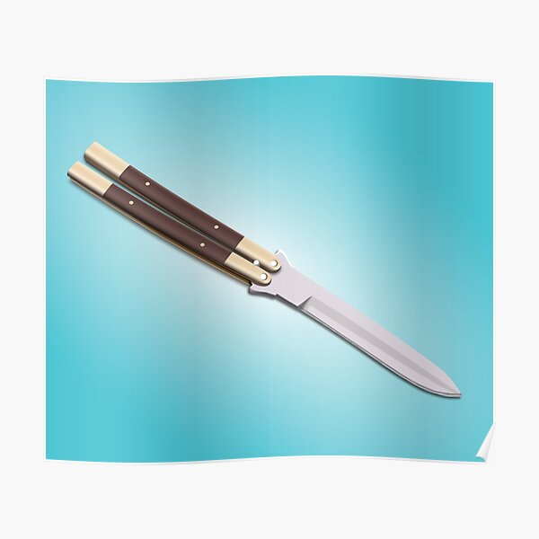 "Butterfly Knife (Balisong)" Poster by Megsman | Redbubble