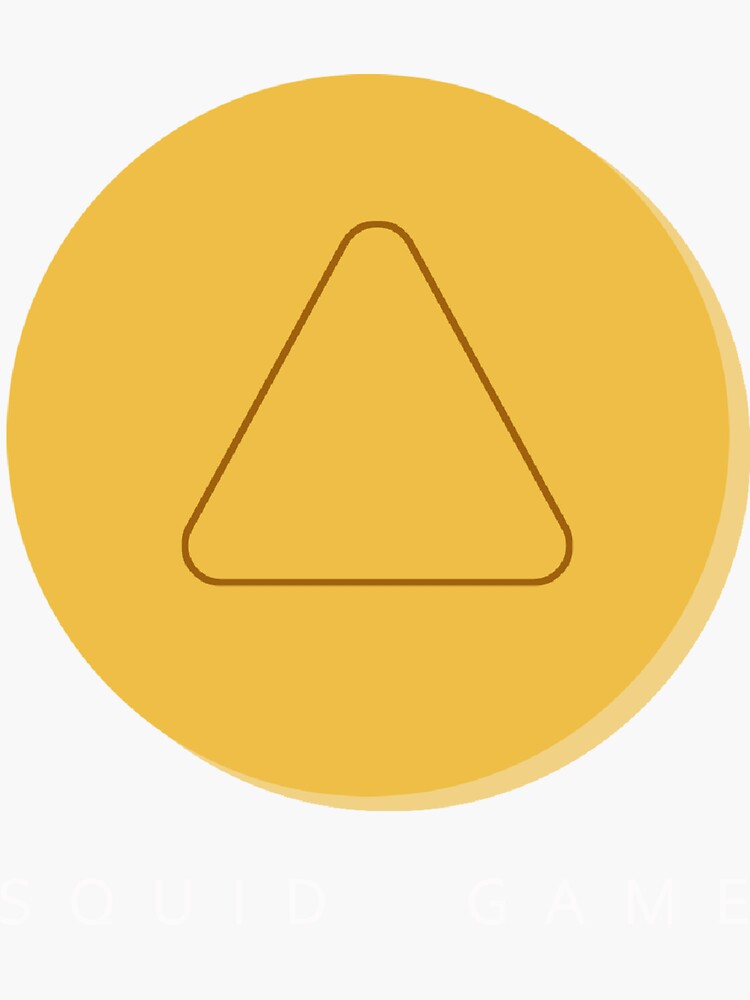 "korean drama Dalgona Triangle ikon" Sticker for Sale by amulet7 ...